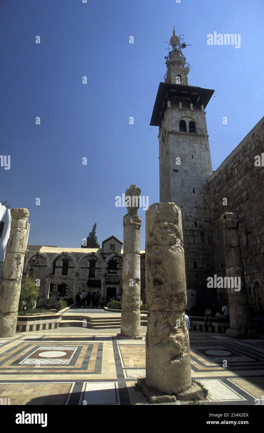 the Umayyad Mosque in the city of Damaskus in Syria in the middle east ...
