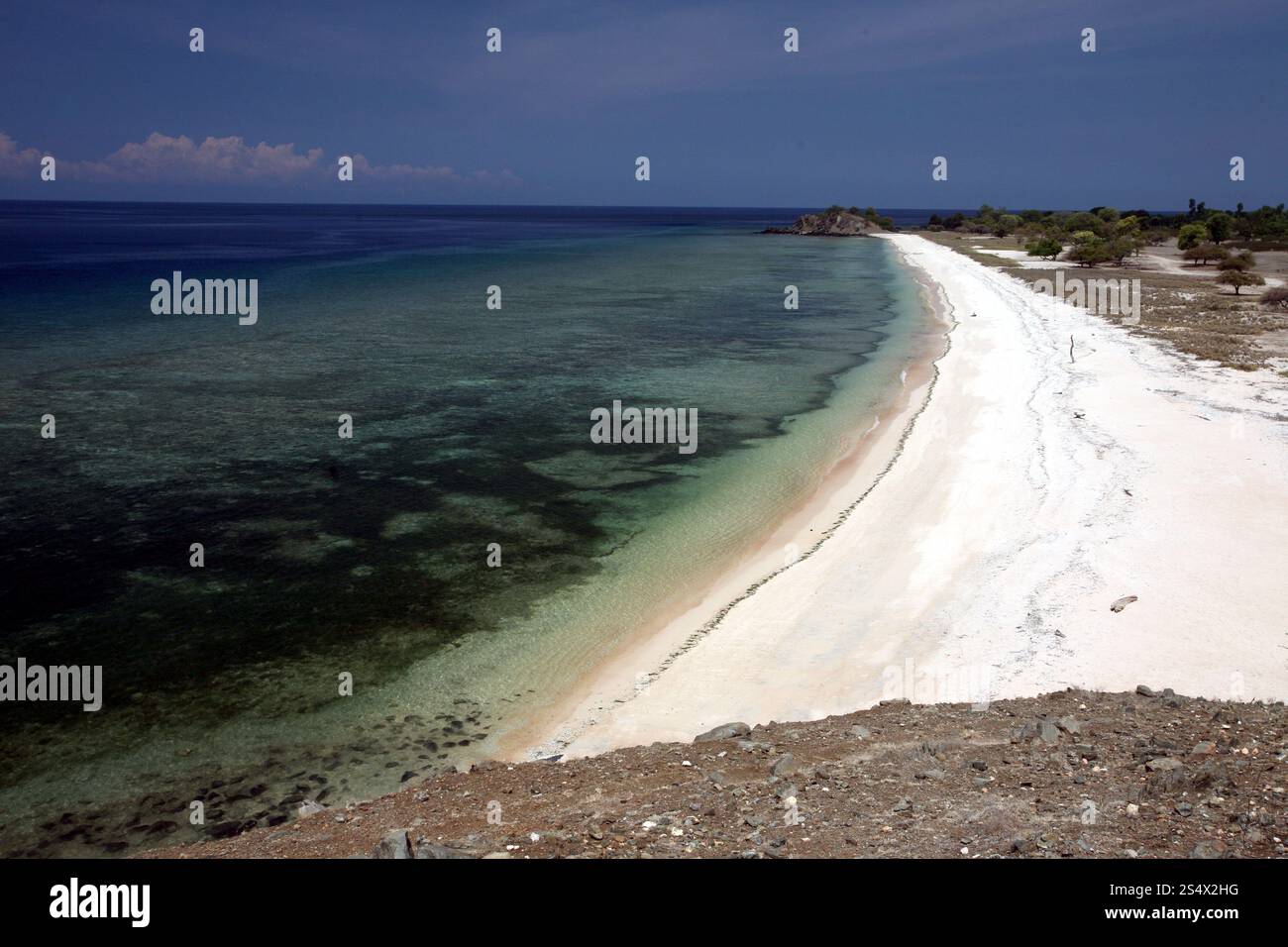 the Dollar Beach near the city of Dili in the south of East Timor in ...