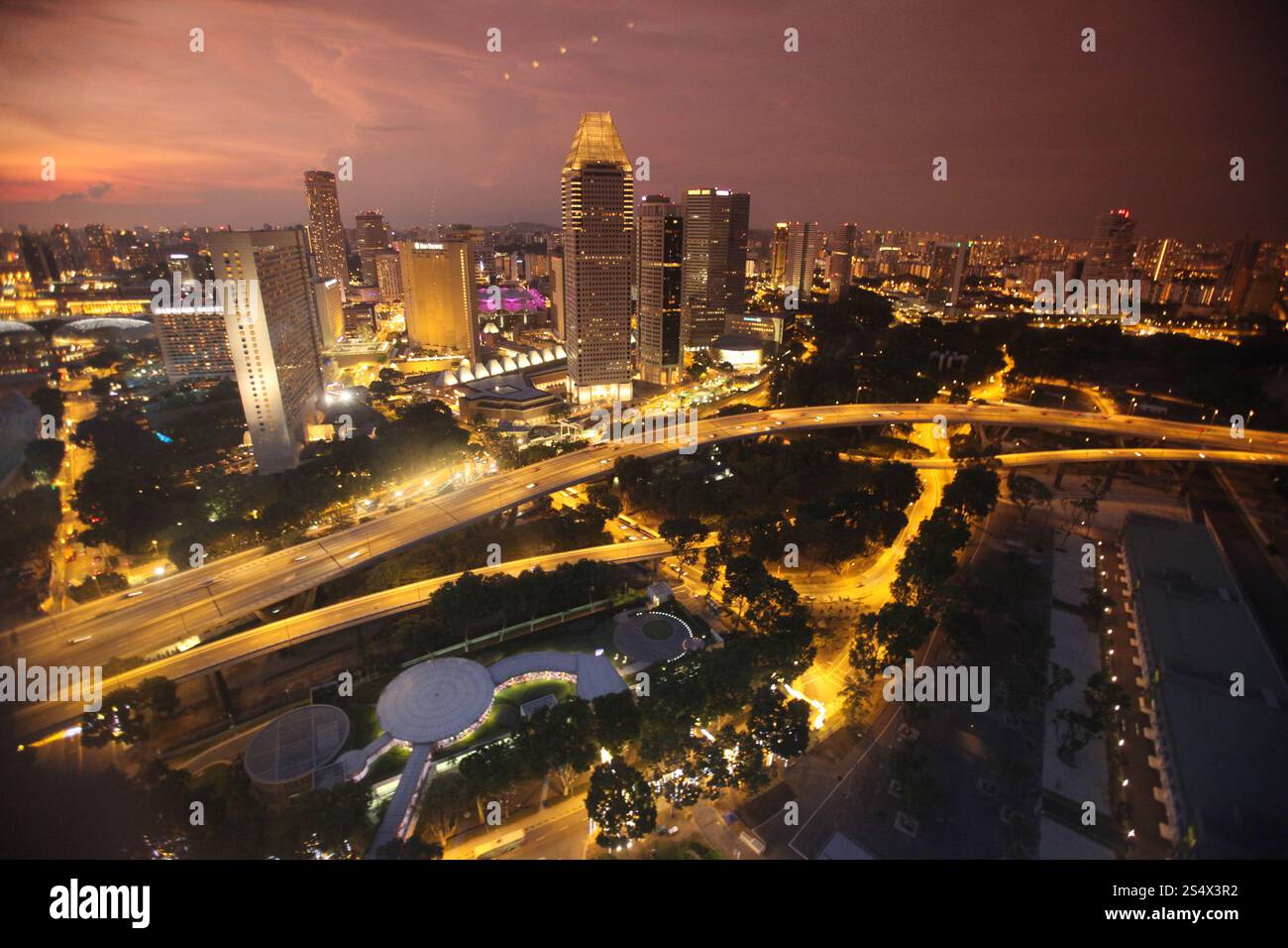 the Bank quater at the Singapore River and Marina Bay in the city of Singapore in Southeastasia ...