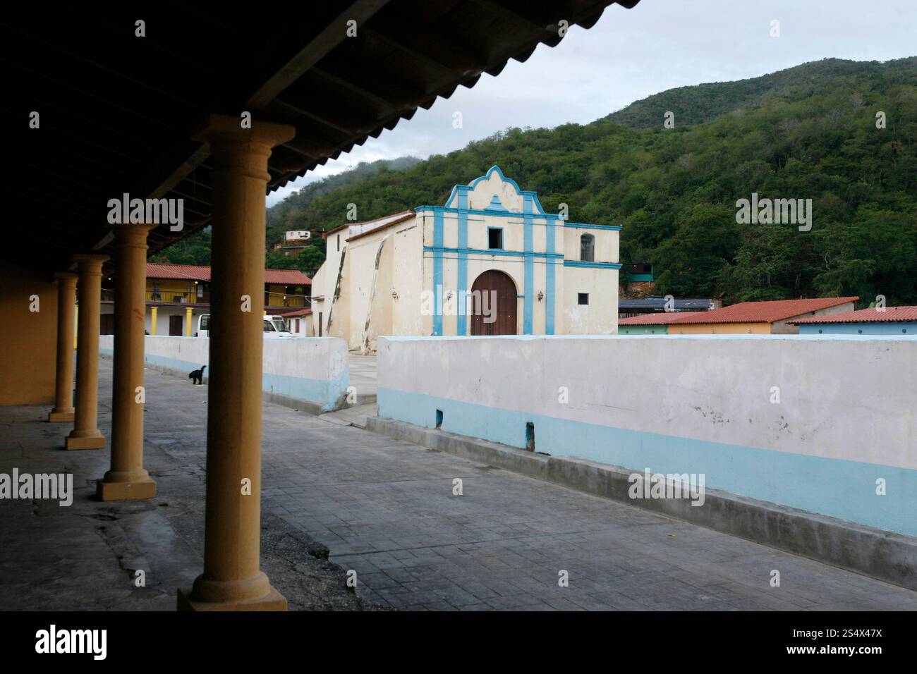 the town of chuao near choroni on the caribbean coast in Venezuela ...