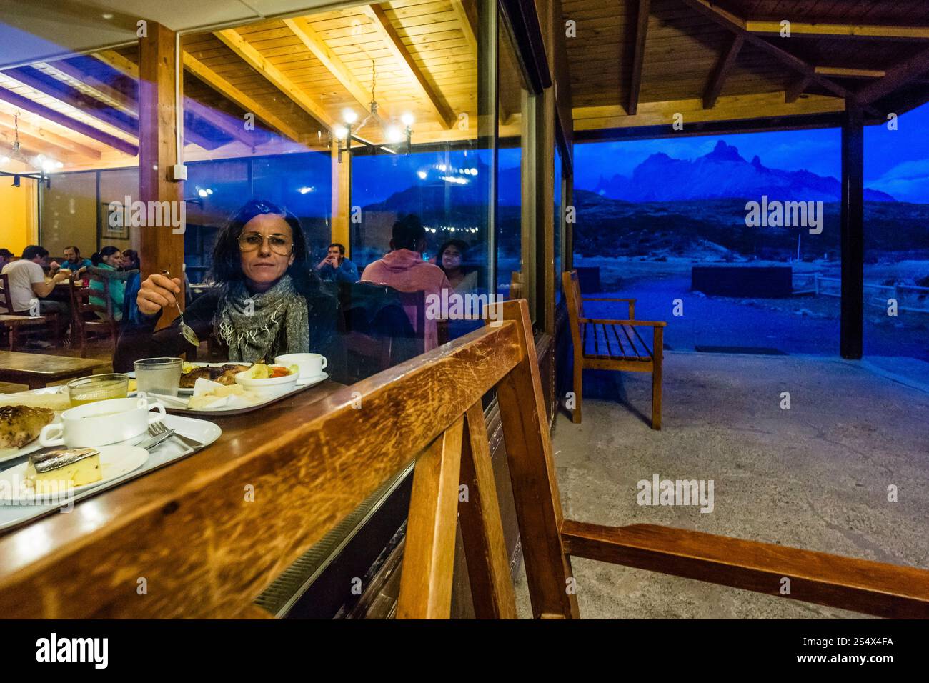 Paine Grande refuge, trekking W, Torres del Paine National Park ...