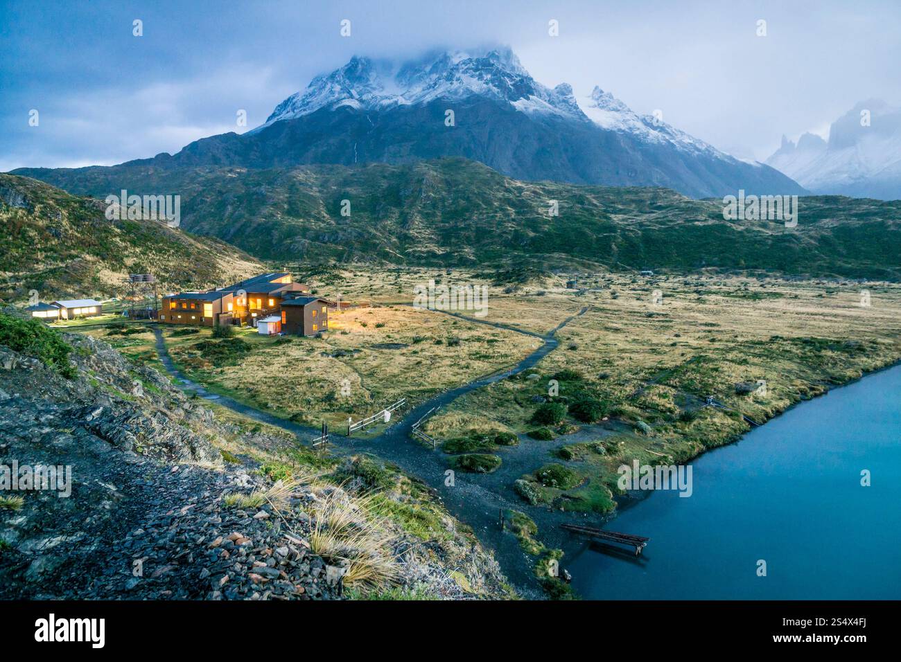 Paine Grande refuge, trekking W, Torres del Paine National Park ...