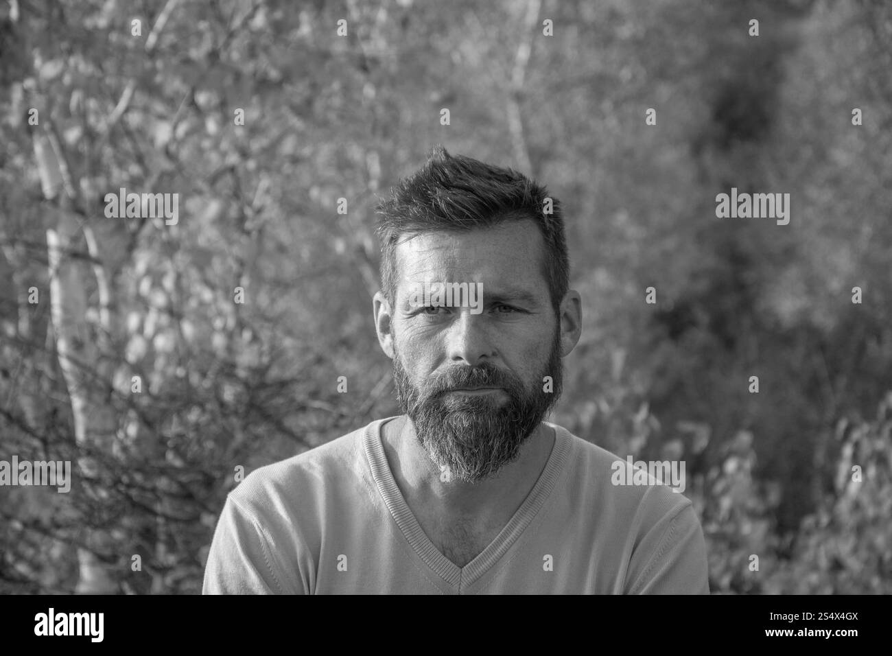 Portrait smiling positive businessman Black and White Stock Photos ...