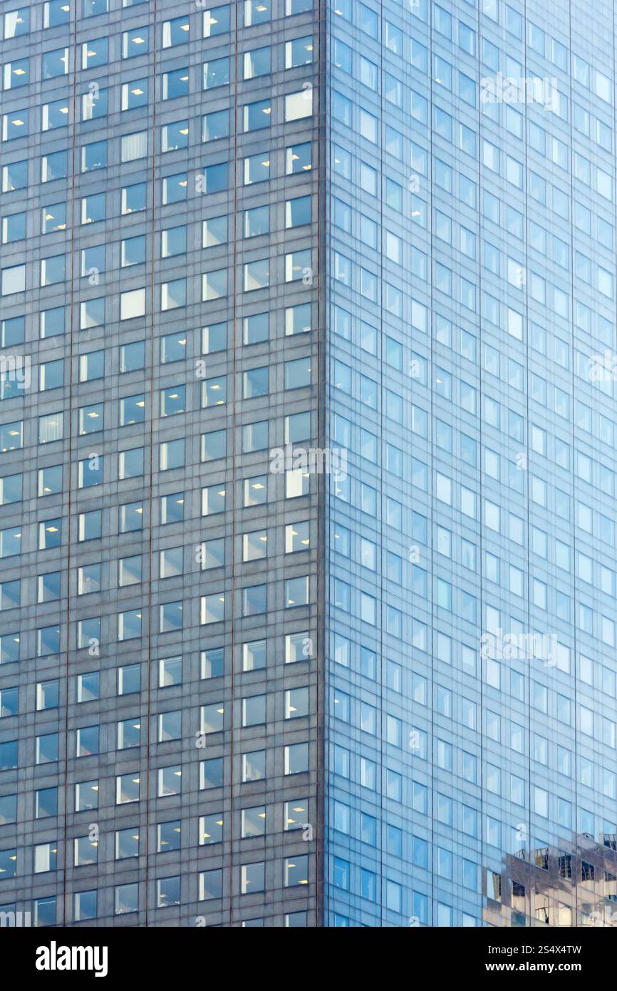Wall of skyscraper with great number of windows. Architecture ...
