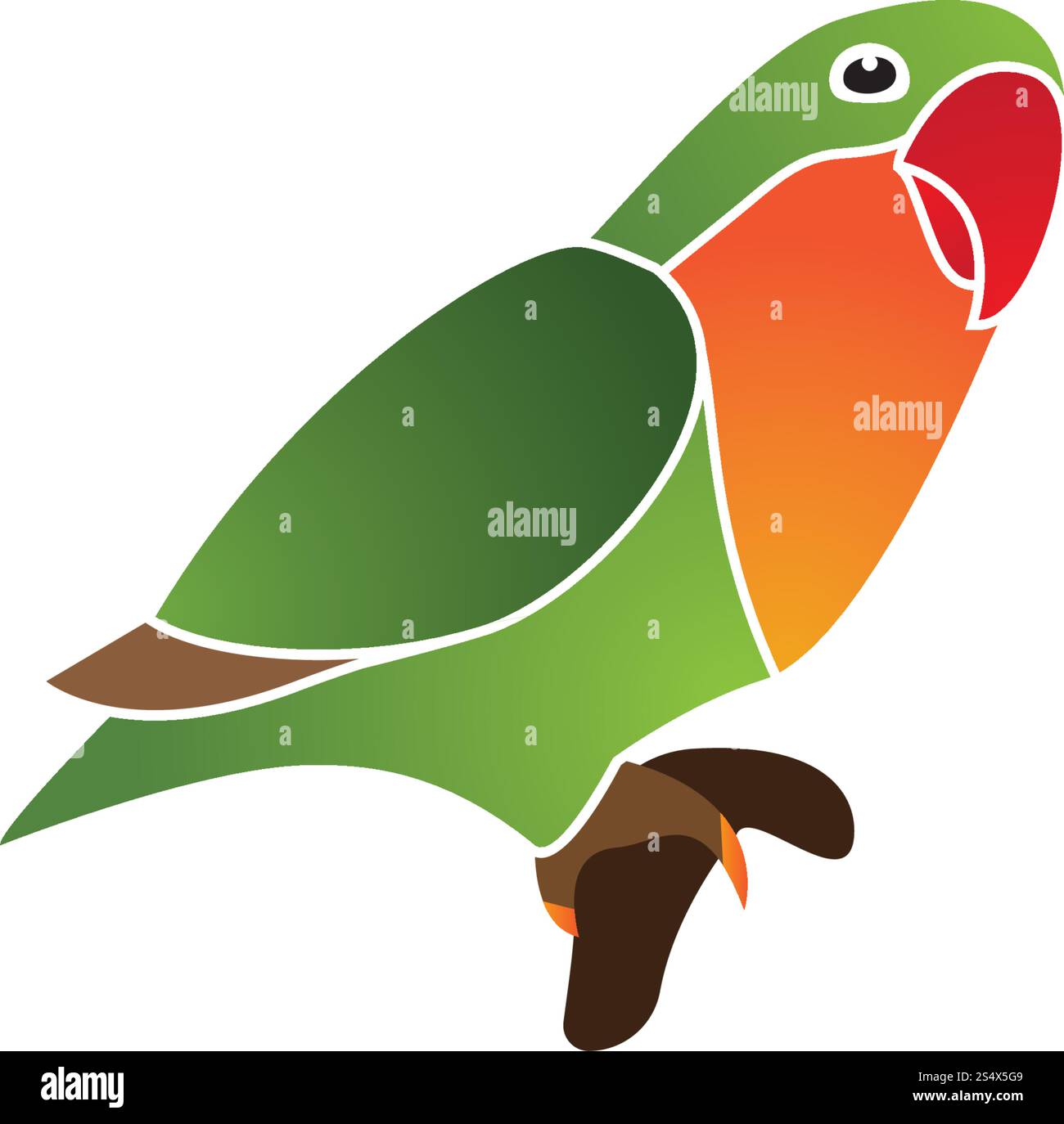 Parrot bird logo vector design Stock Vector Image & Art - Alamy