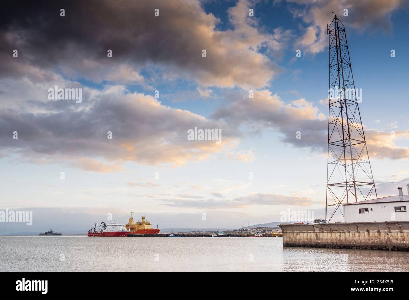 Costanera port, Punta Arenas -Sandy Point-, Patagonia, Republic of ...
