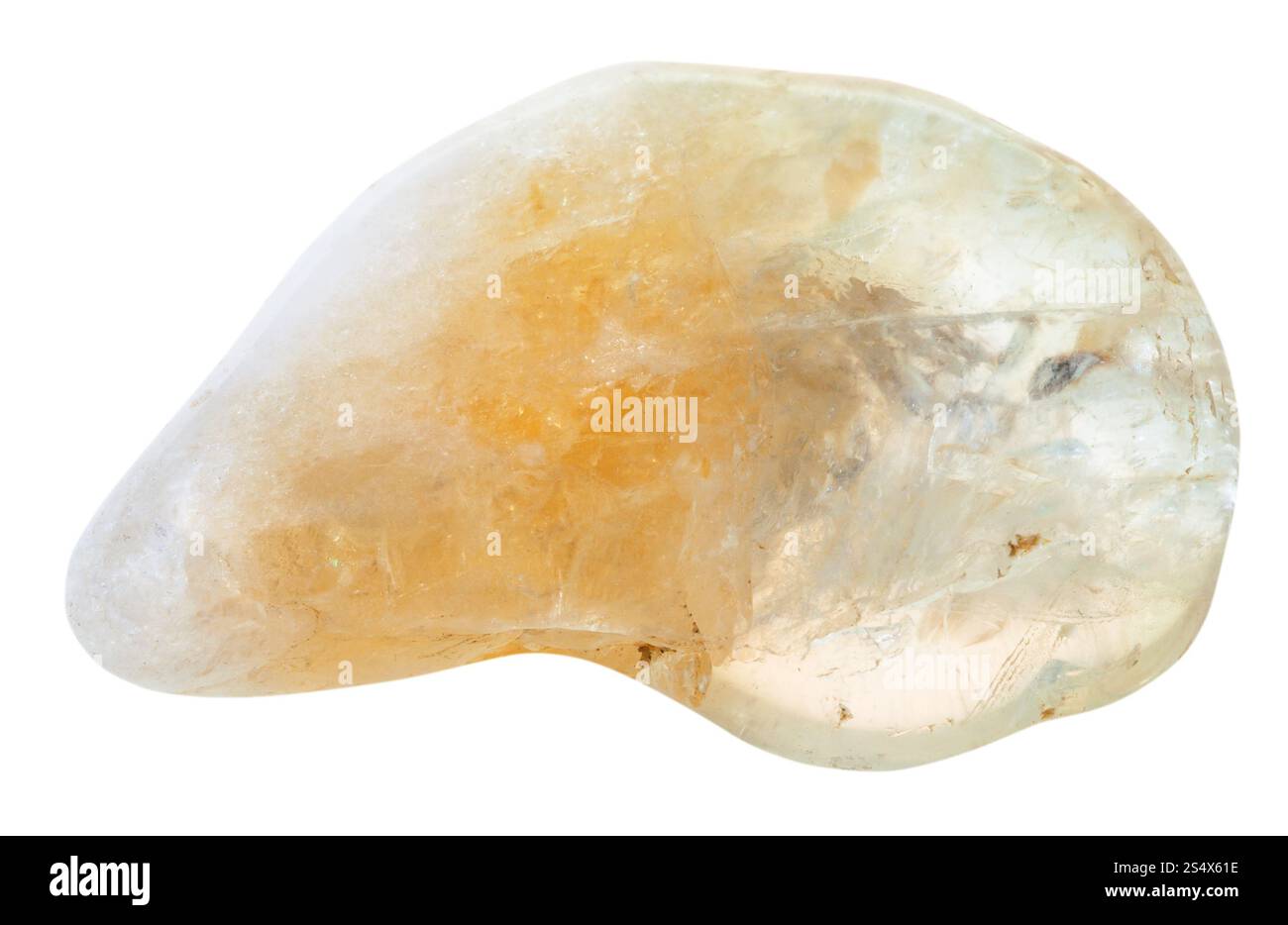 macro shooting of natural mineral stone - yellow citrine gemstone ...