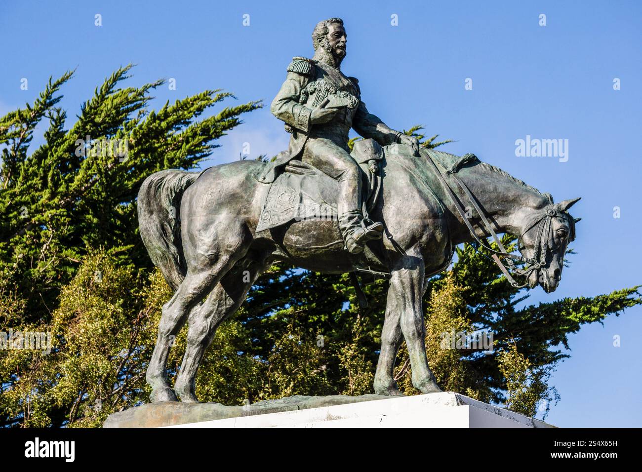 Sculpture by Manuel Bulnes, Punta Arenas -Sandy Point-, Patagonia ...