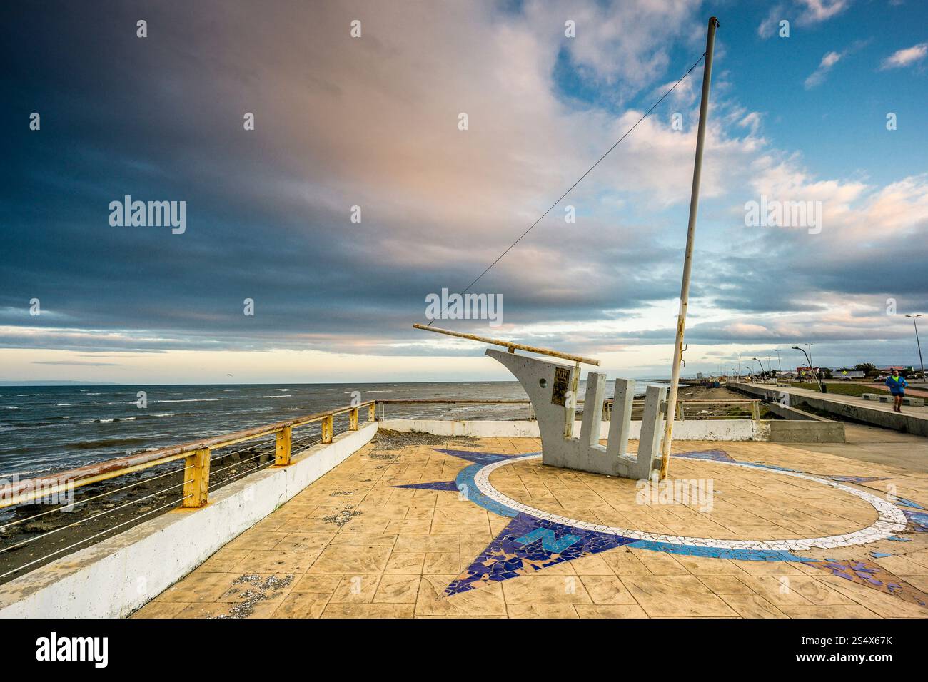 Monument to the Winds, Magellan Strait Coastline, Punta Arenas -Sandy ...