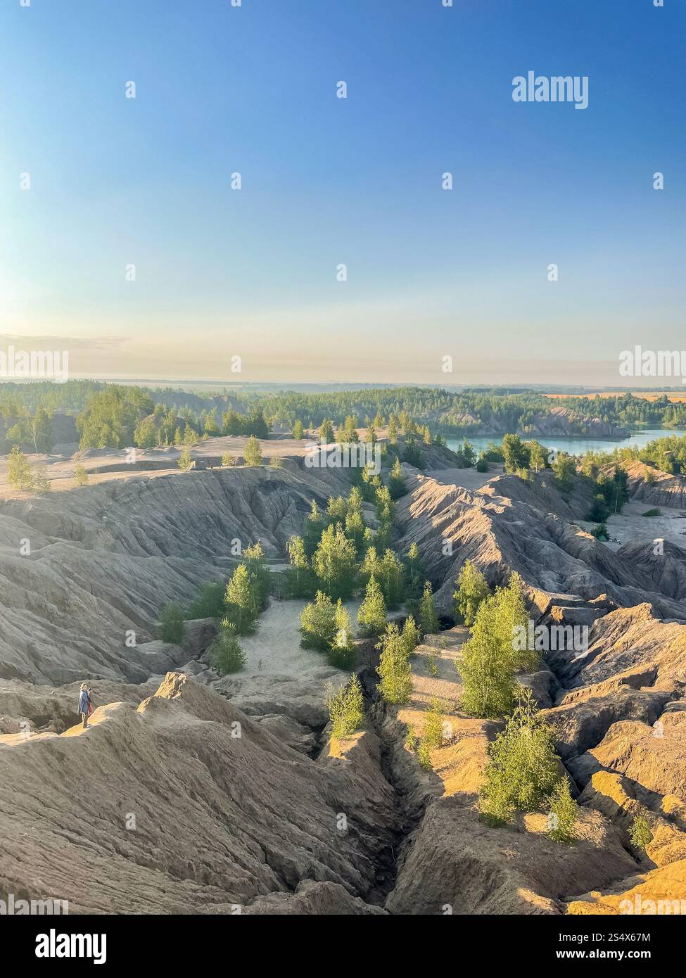 Konduki quarries landscapes in the Tula region. High quality photo ...