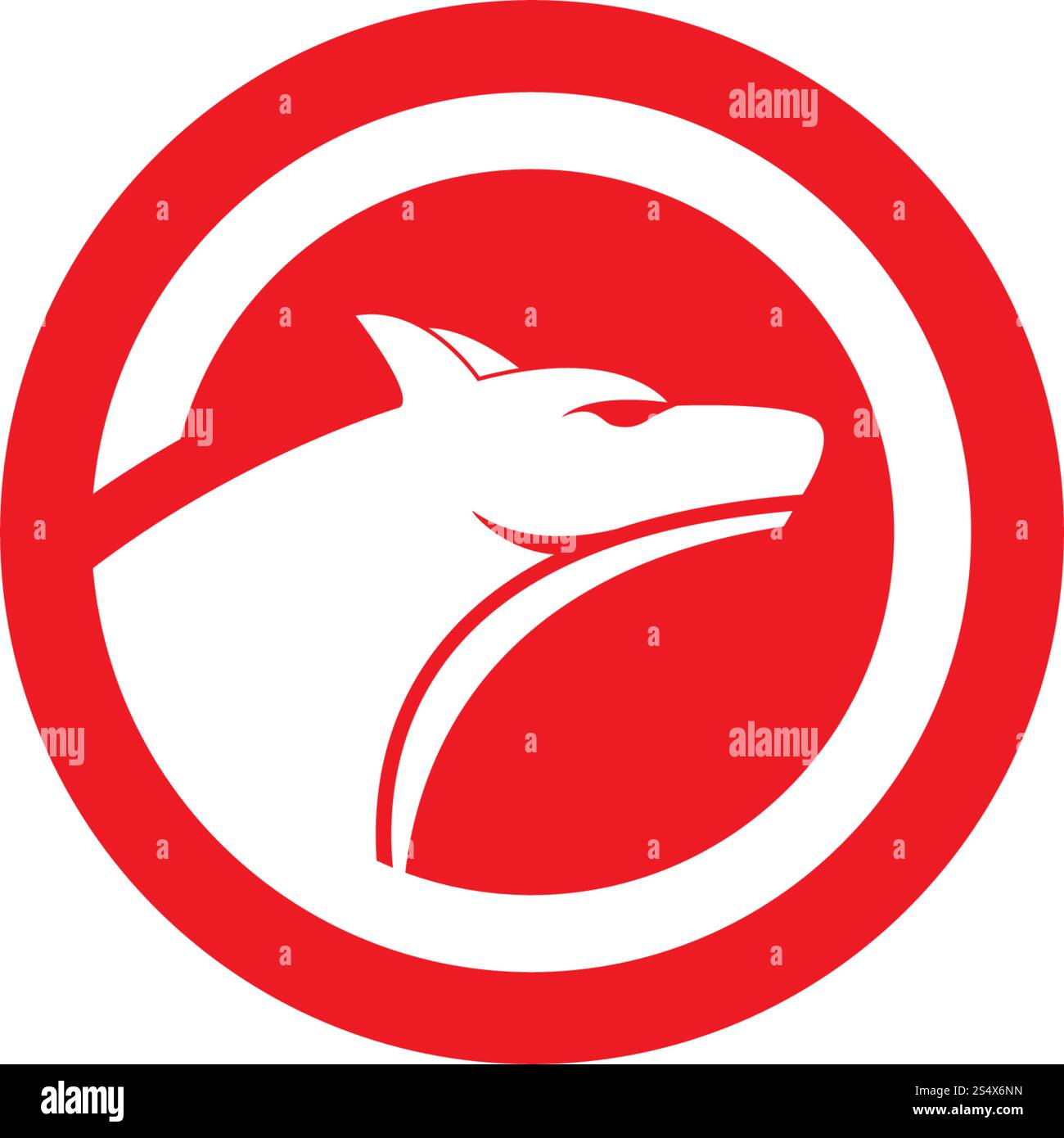 Dog head logo vector Stock Vector Image & Art - Alamy