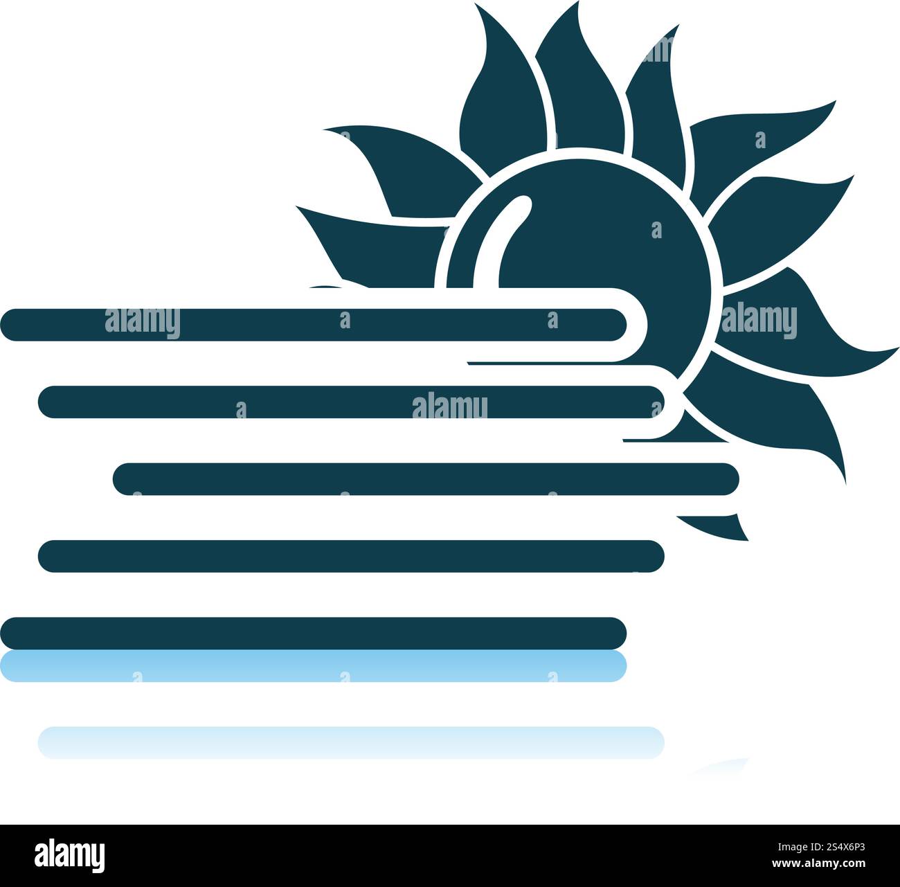 Fog Icon. Shadow Reflection Design. Vector Illustration Stock Vector ...