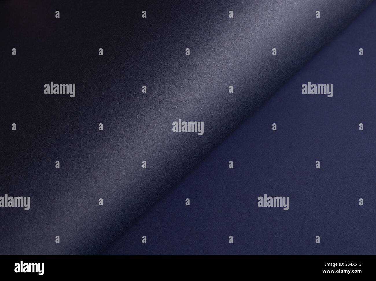 Midnight blue paper background with a gradient, curved matte surface ...