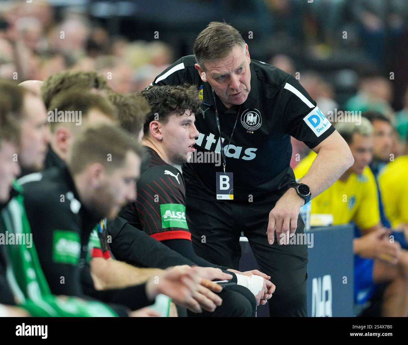 Flensburg, Germany. 09th Jan, 2025. Handball: International match ...