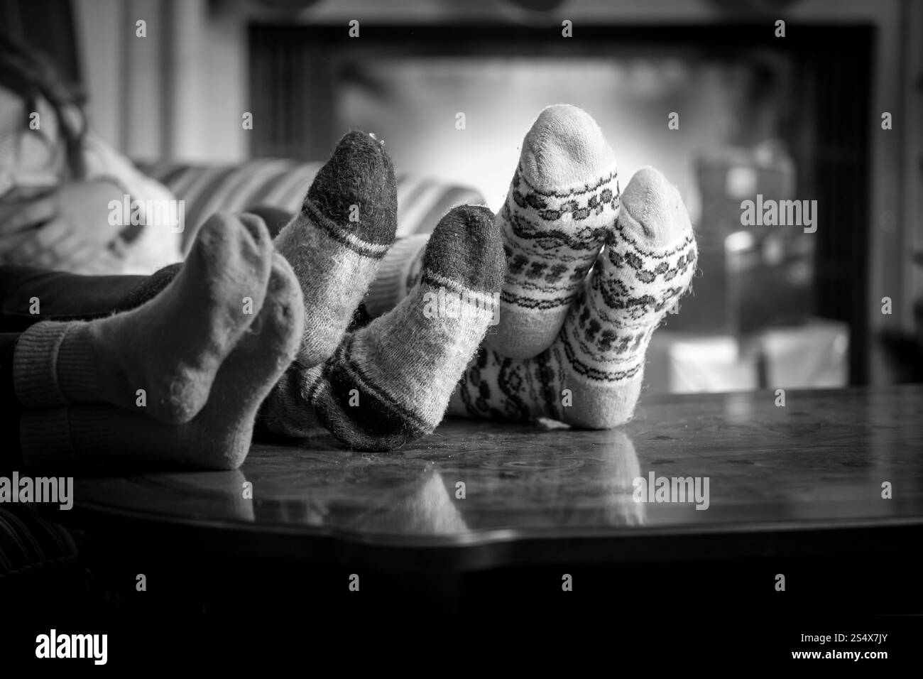 Present socks Black and White Stock Photos & Images - Alamy