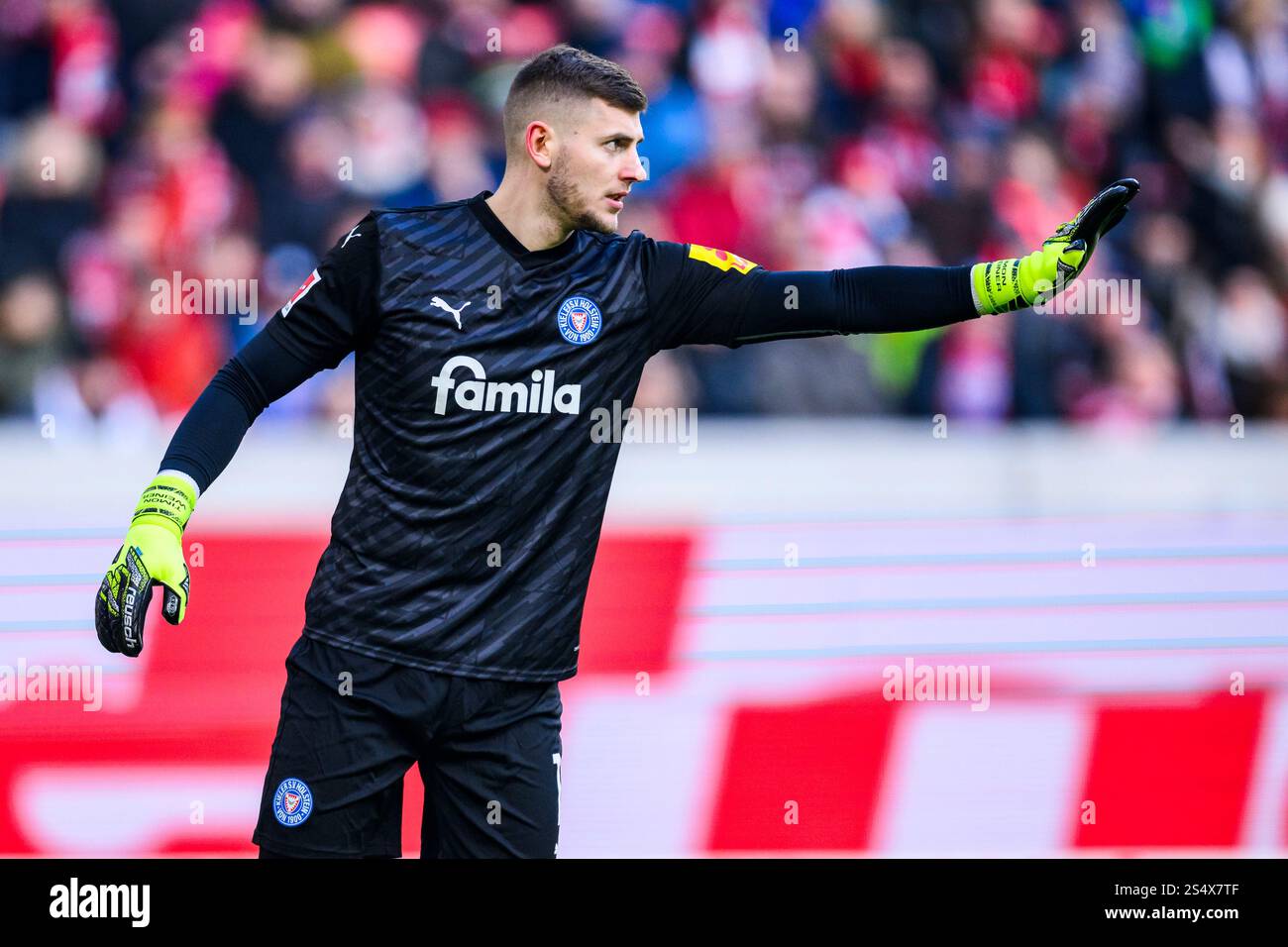 11 January 2025, Baden-Württemberg, Freiburg im Breisgau: Soccer ...