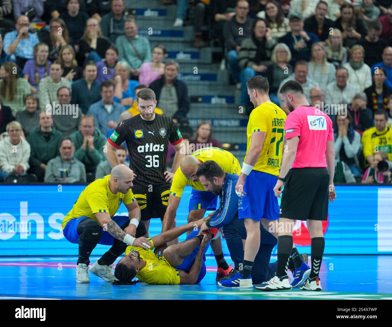 Flensburg, Germany. 09th Jan, 2025. Handball: International match ...