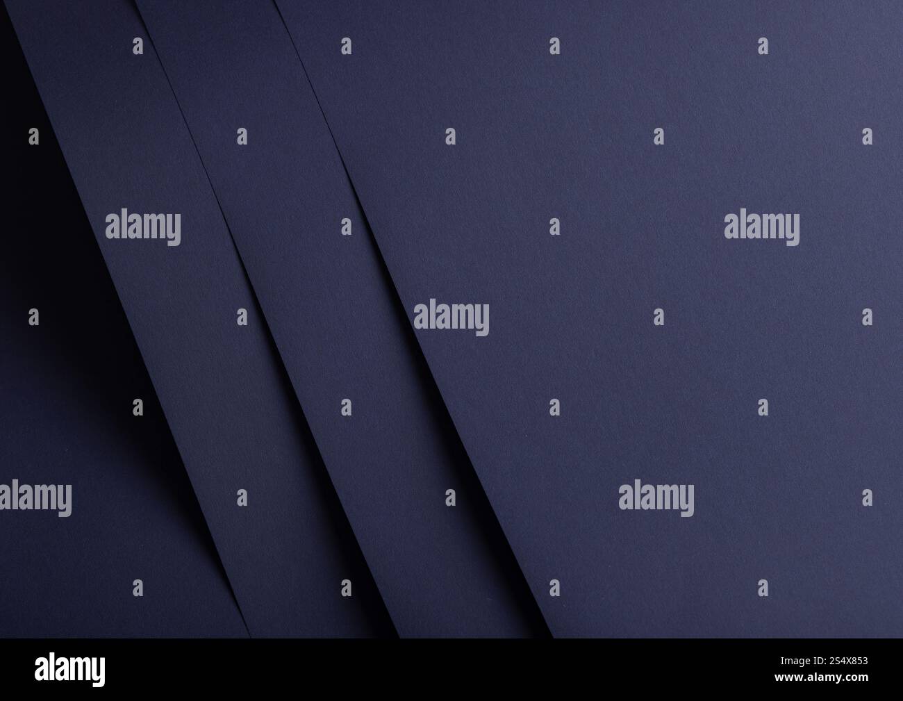 Midnight blue paper background with overlapping layers and a smooth ...