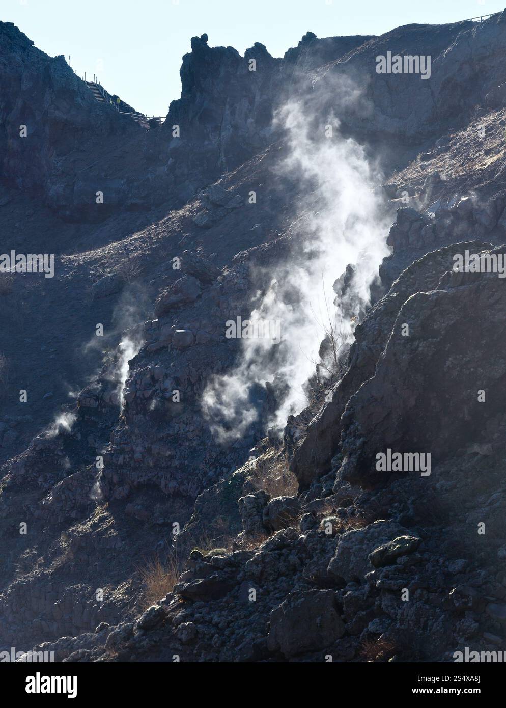 The crater of the volcano Vesuvius, Italy, near Naples Stock Photo - Alamy