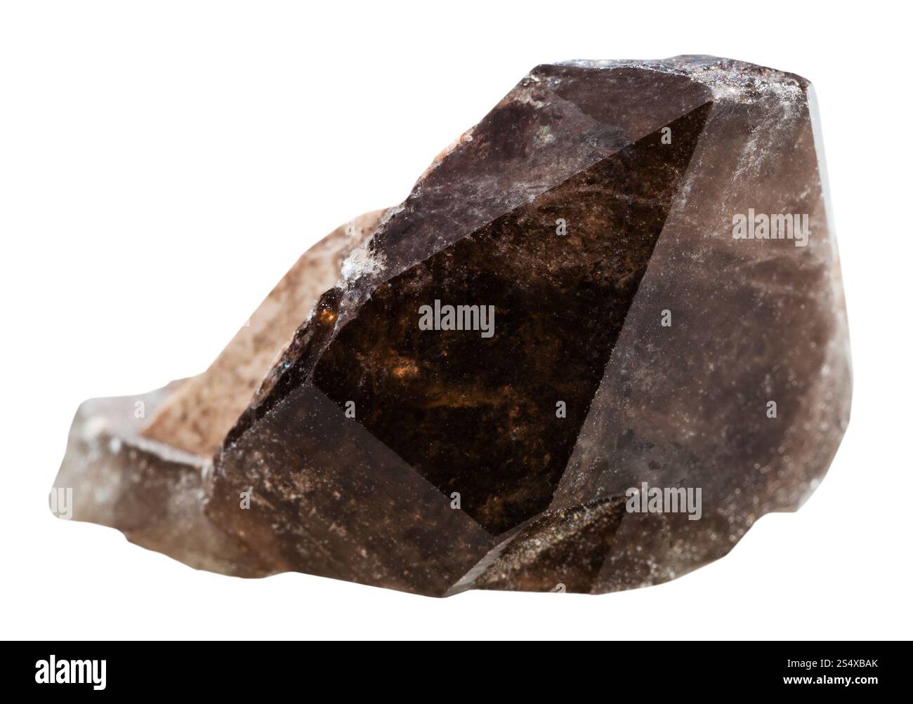 macro shooting of collection natural rock - Morion (brown smoky quartz ...