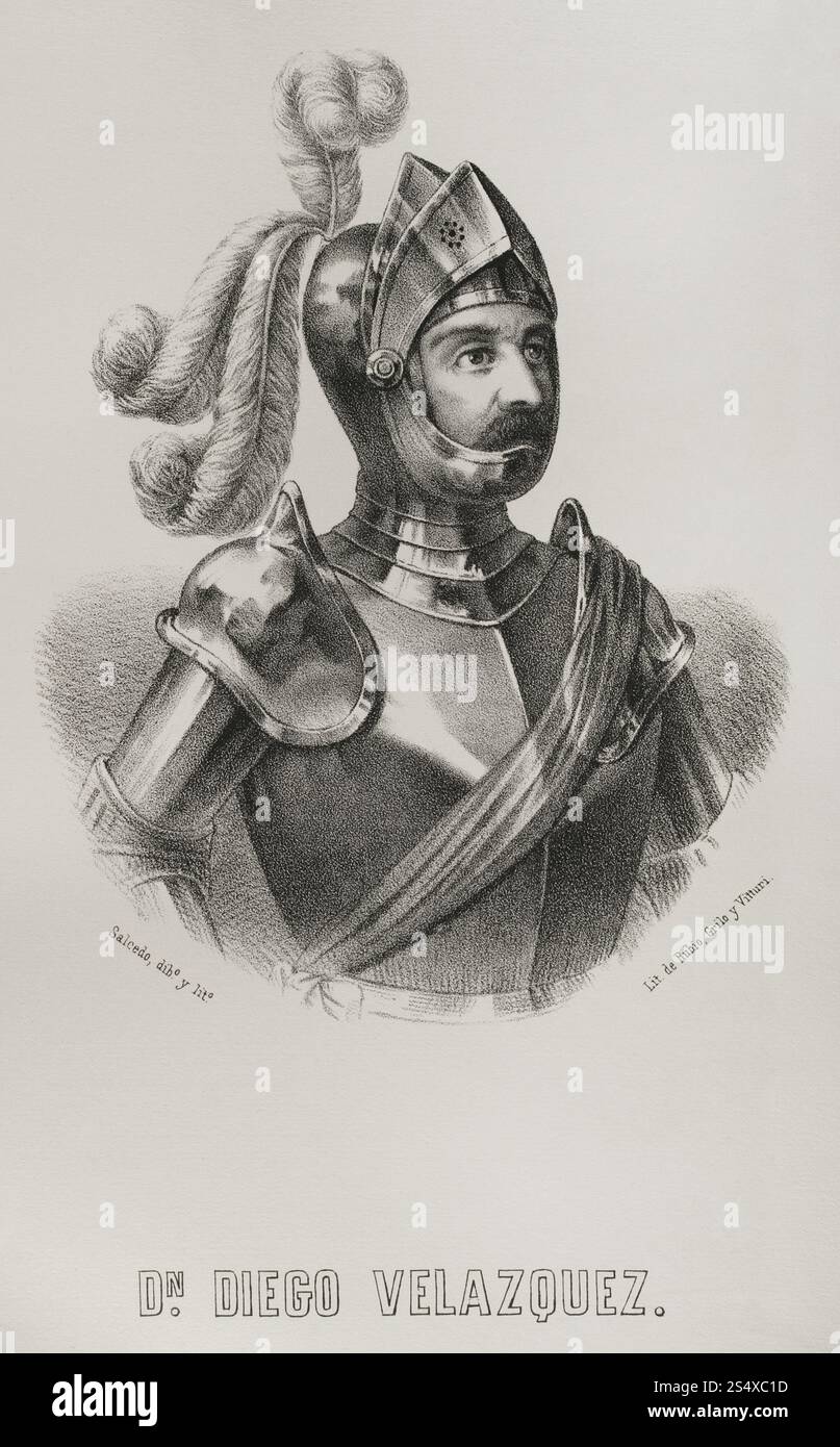 Diego Velázquez de Cuéllar (ca. 1464-1524). Spanish conquistador ...