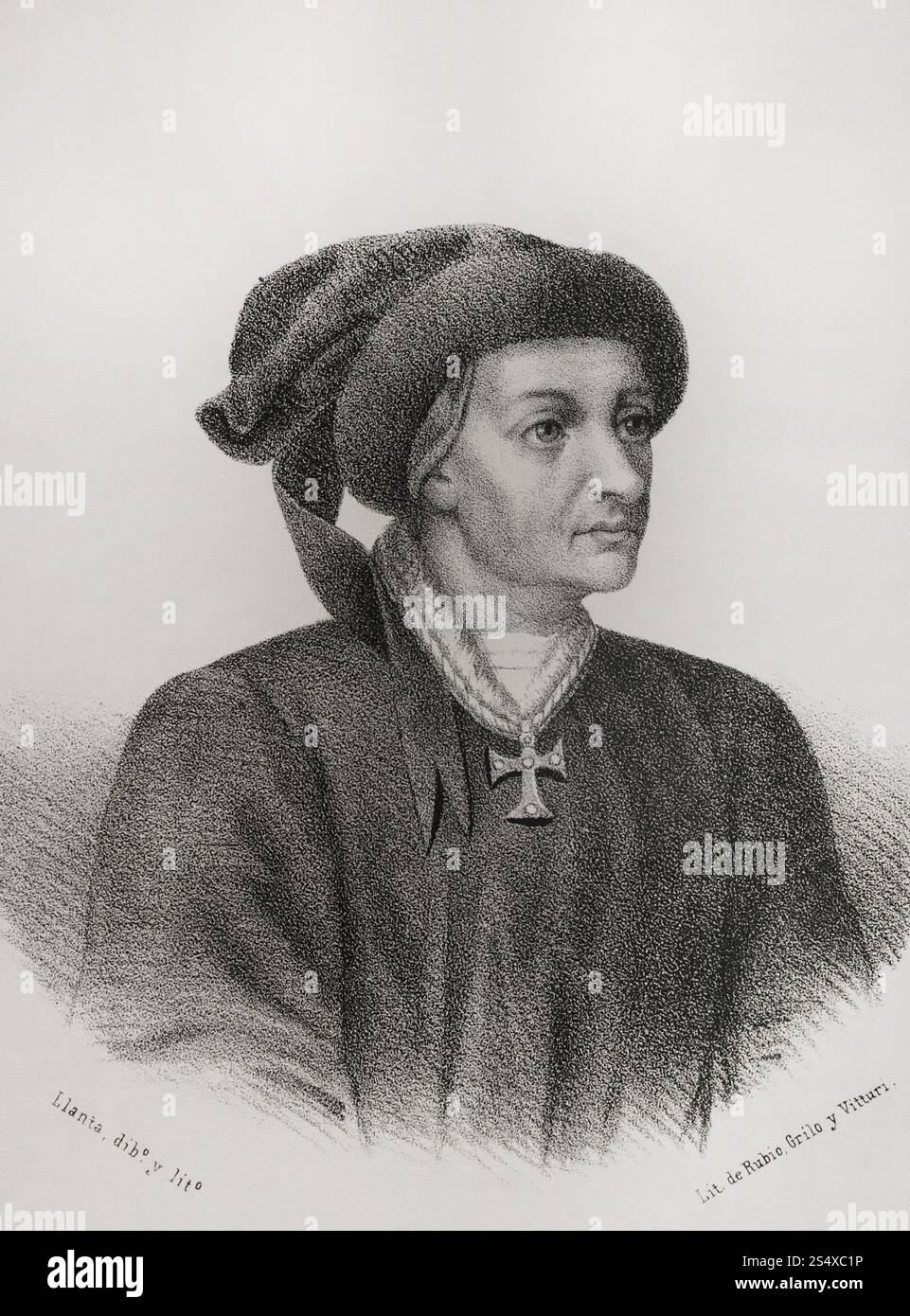 Iñigo López de Mendoza (1398-1458). Spanish nobleman and poet of the ...