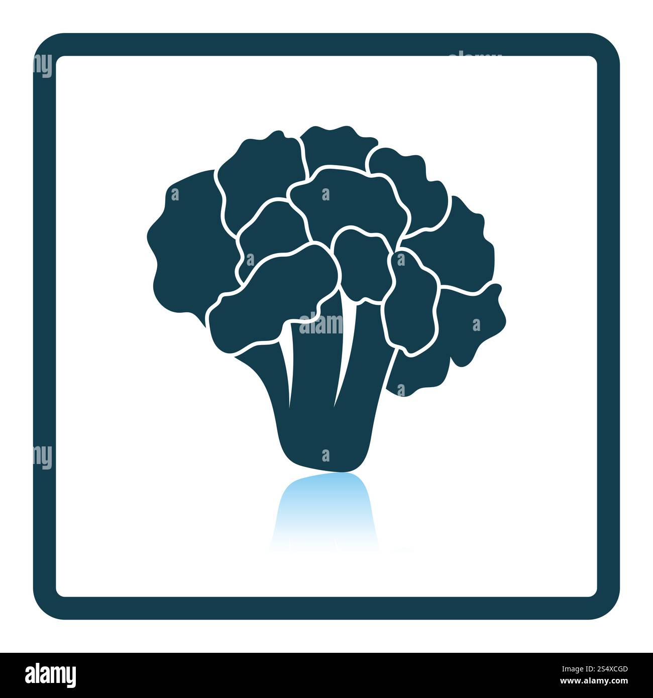 Cauliflower cabbage vegetable icon Cut Out Stock Images & Pictures - Alamy