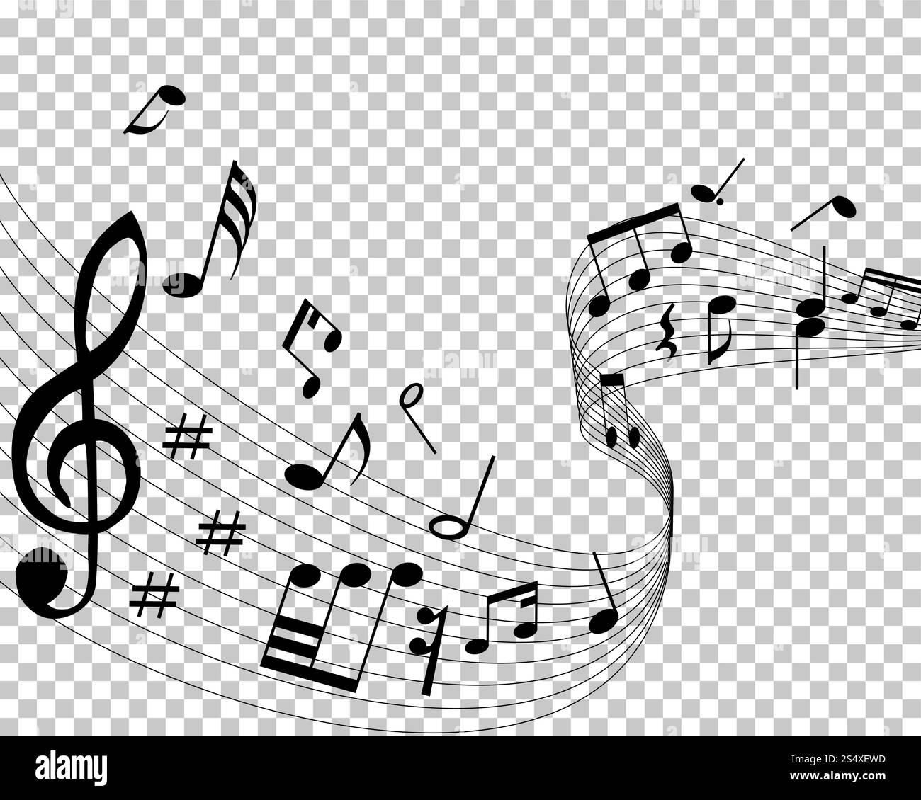 Vector Notes Design With Transparency Grid on Back. Vector Illustration ...