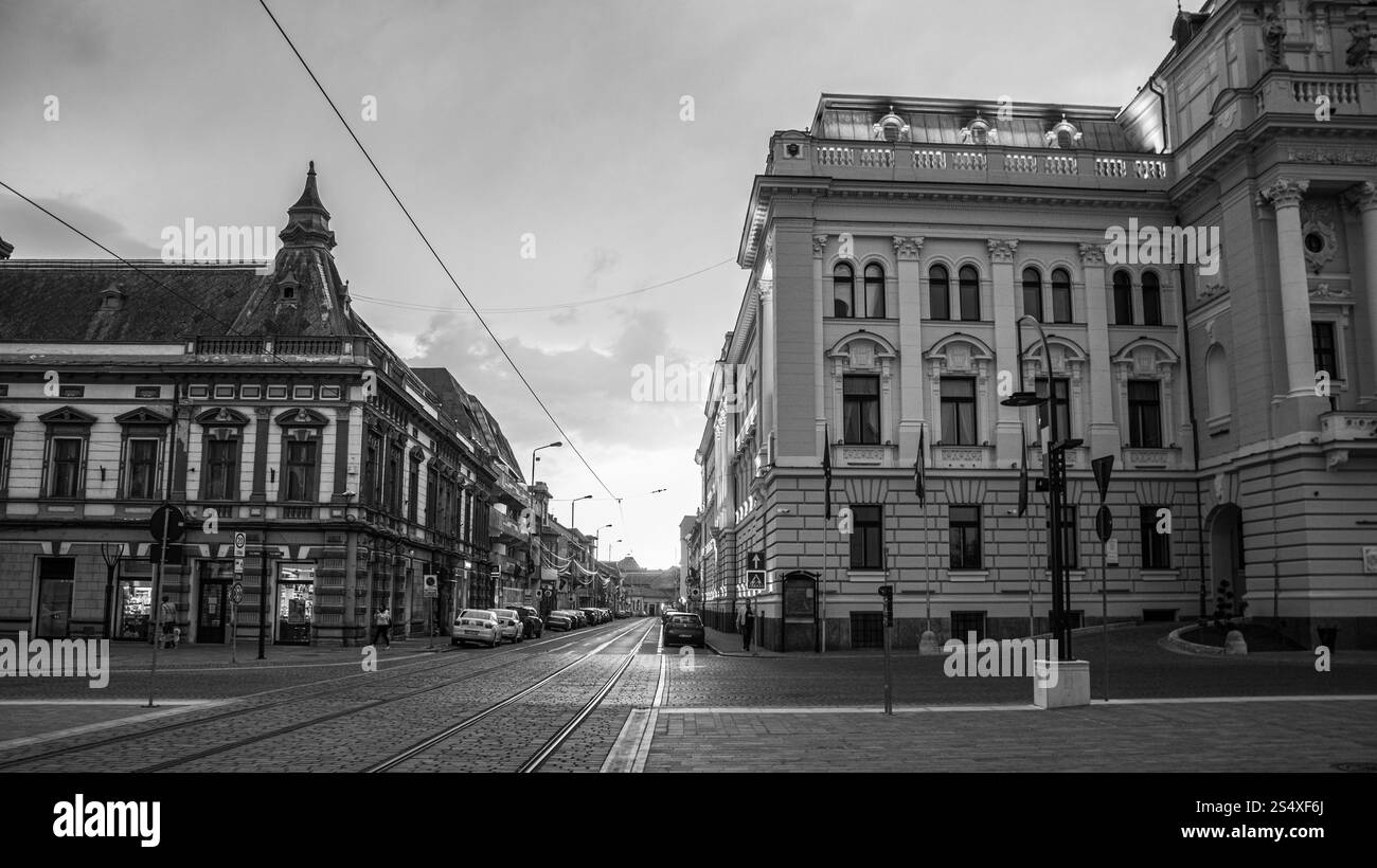 Oradea medieval downtown in Transylvania Romania Stock Photo - Alamy