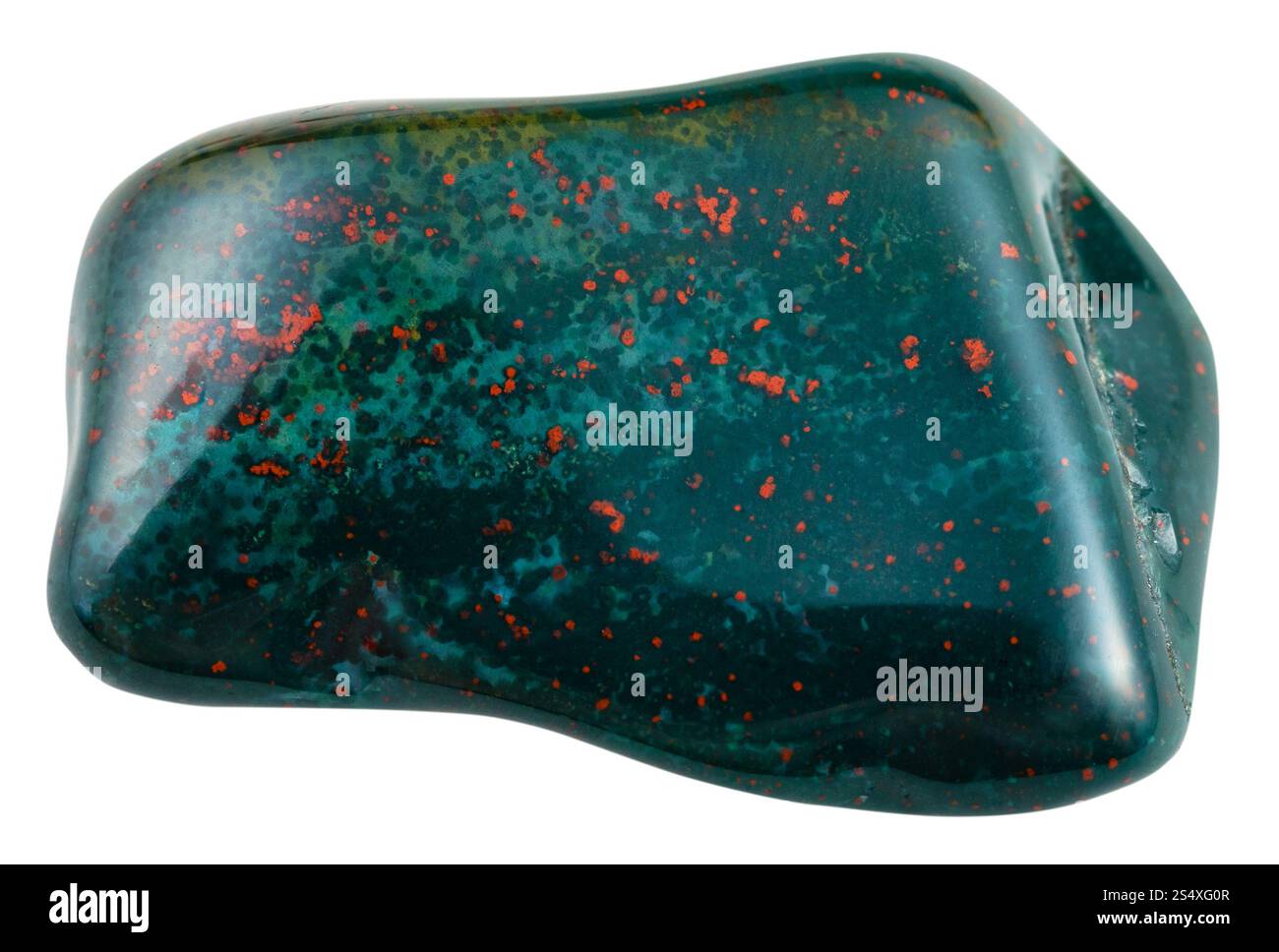 macro shooting of natural mineral stone - tumbled heliotrope ...