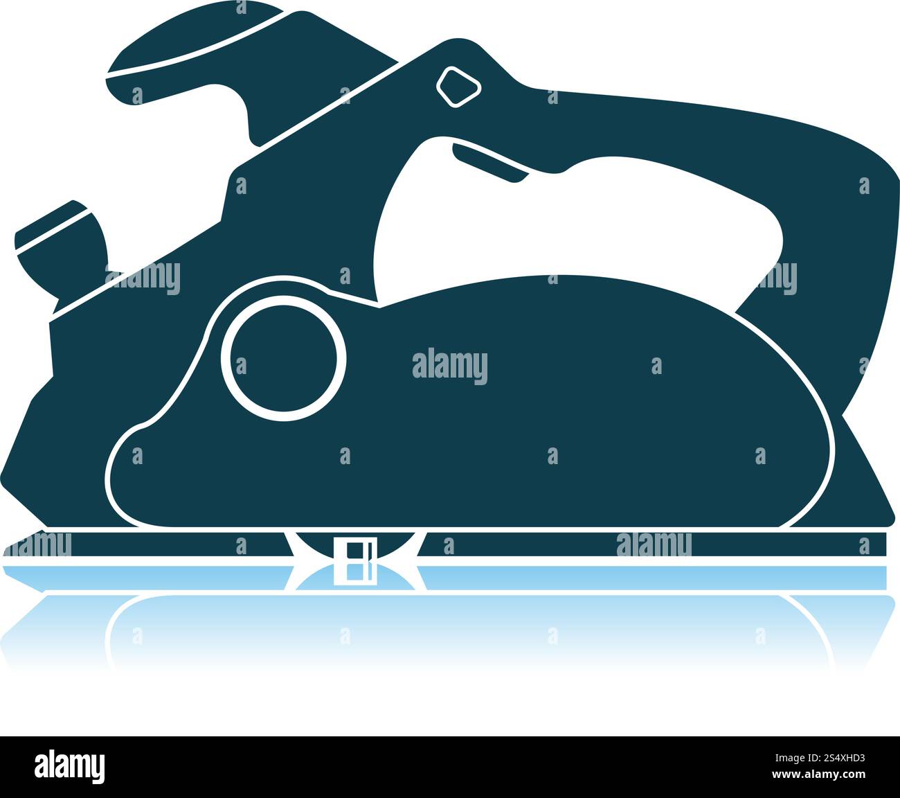 Electric Planer Icon. Shadow Reflection Design. Vector Illustration ...
