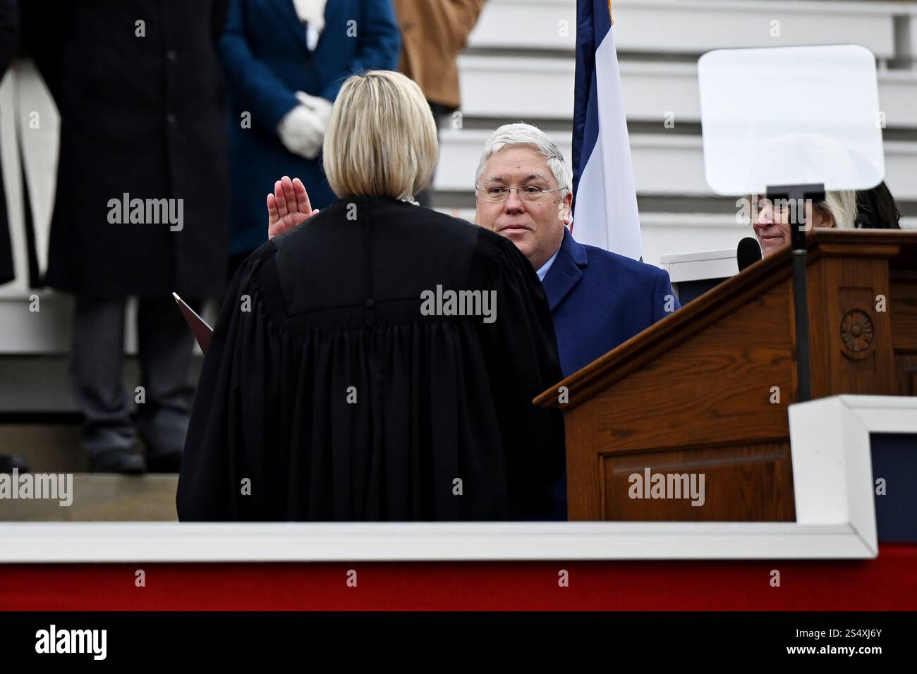 Patrick Morrisey is sworn in as West Virginia Governor at the state ...