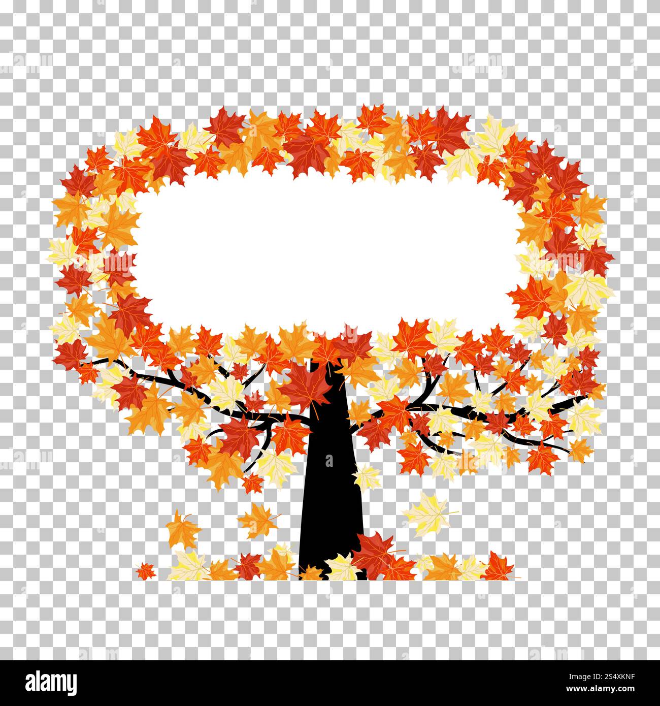 Autumn maples falling leaves background. Vector illustration Stock ...