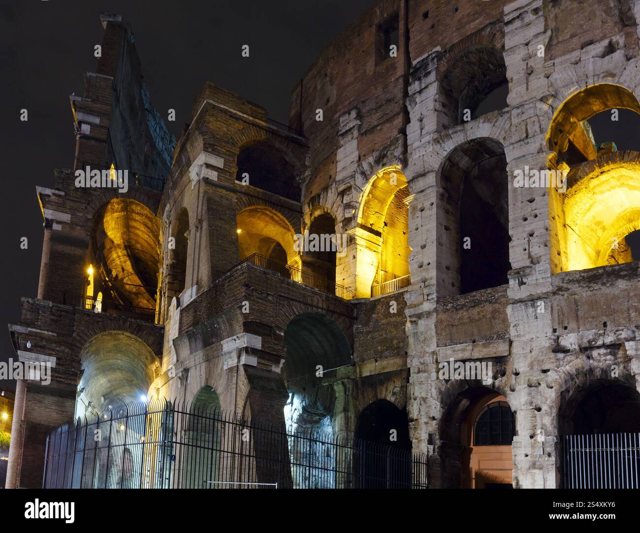 Colosseum night view -symbol of Imperial Rome, Italy Stock Photo - Alamy