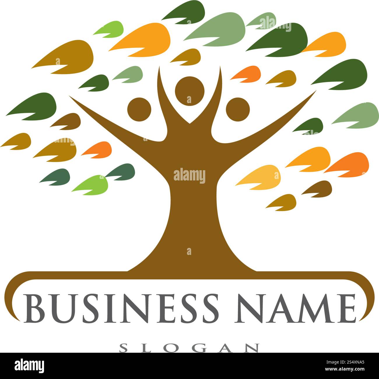 Tree logo template vector illustration Stock Vector Image & Art - Alamy