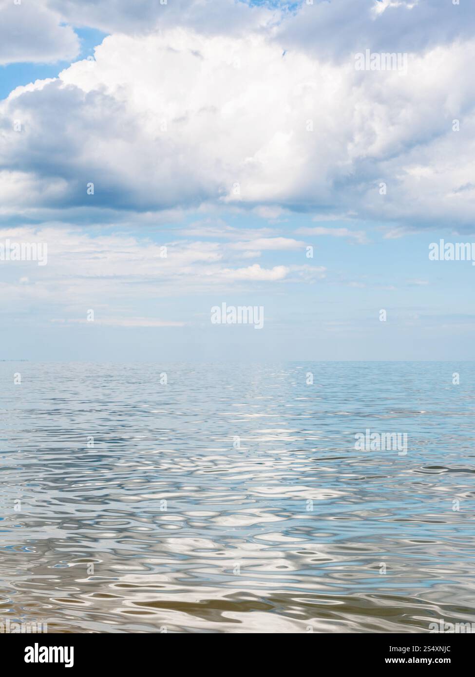 Big white cloud over calm water of azov sea hi-res stock photography ...