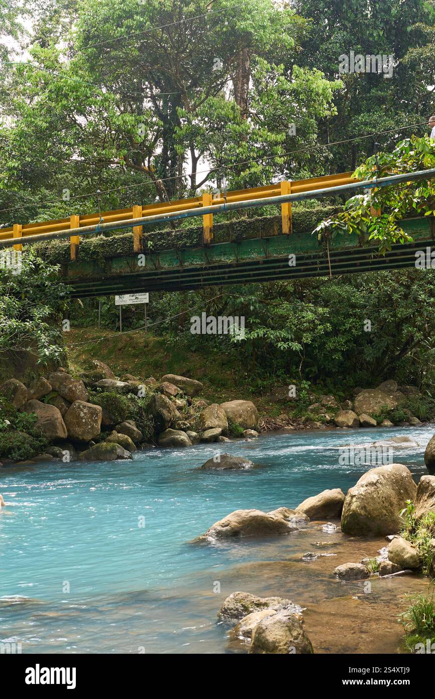 Alajuela Province, Costa Rica - November 19, 2024 - the Celeste river ...