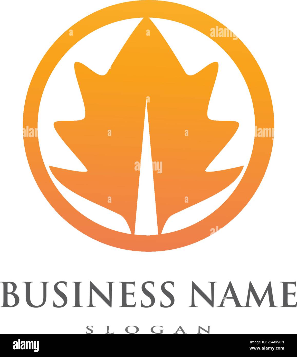 Autumn Leaf Logo template vector illustration Stock Vector Image & Art ...