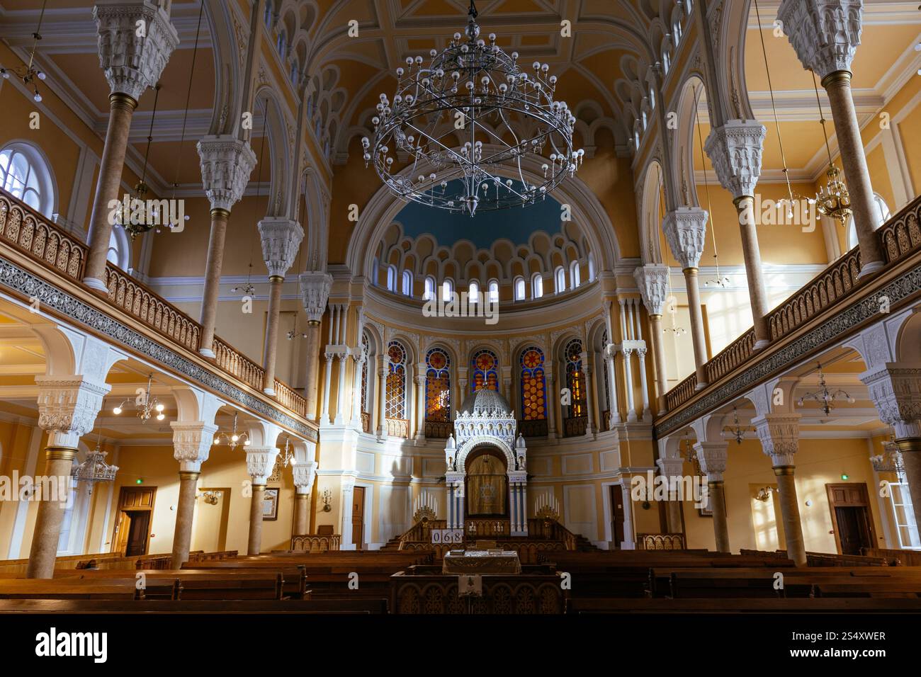 Interior of synagogue in Saint-Petersburg, Russia, November 5, 2024 ...