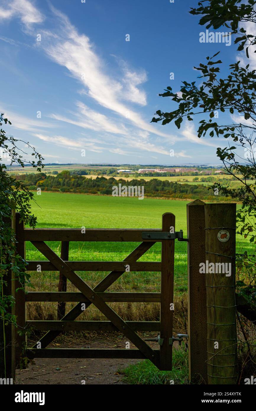 Rustic wooden gate opens hi-res stock photography and images - Alamy