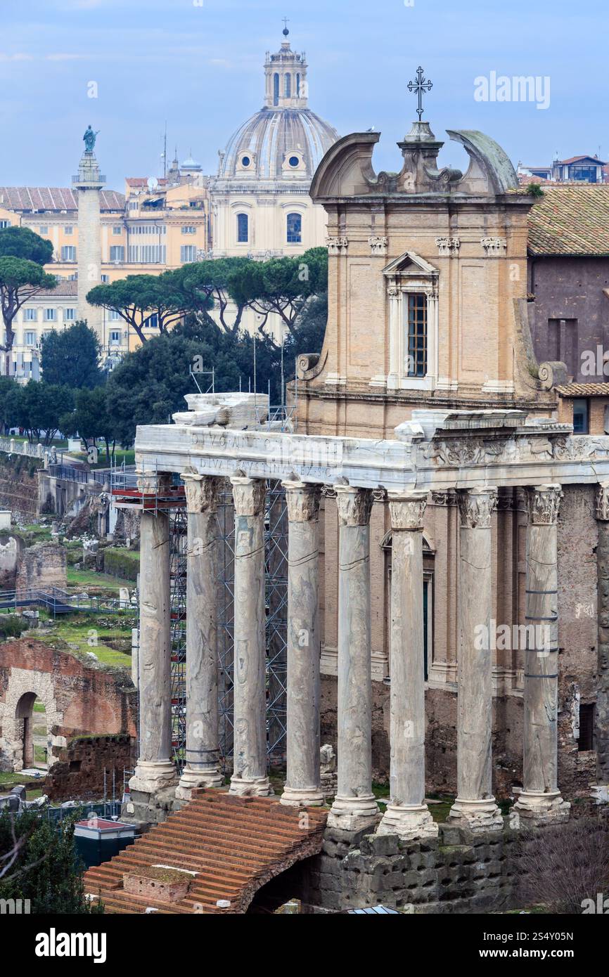 Temple of Antonin and Faustina is an ancient Roman temple in Rome ...