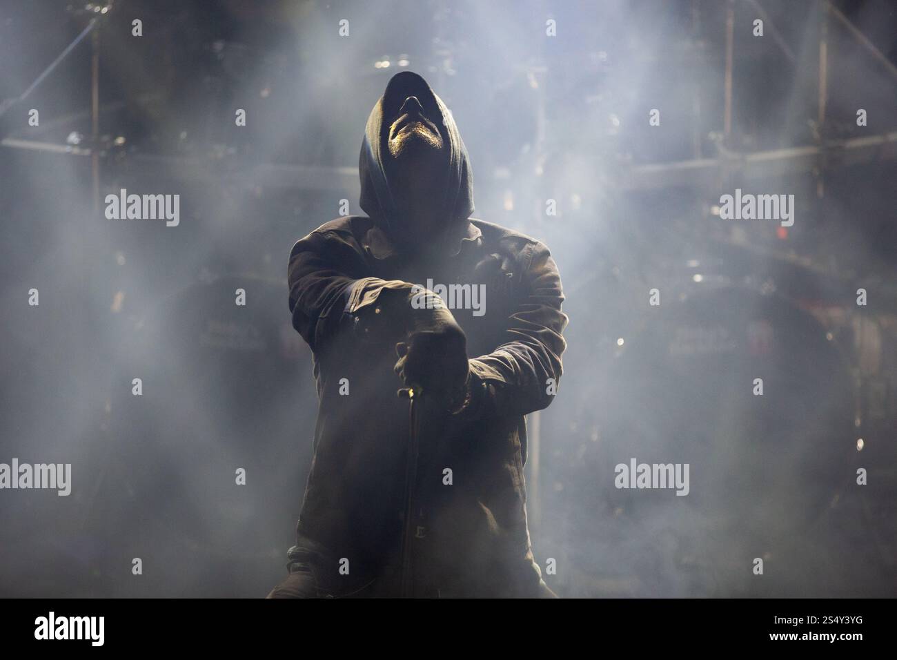 Oslo, Norway. 11th, January 2025. The Norwegian black metal band Taake performs a live concert ...