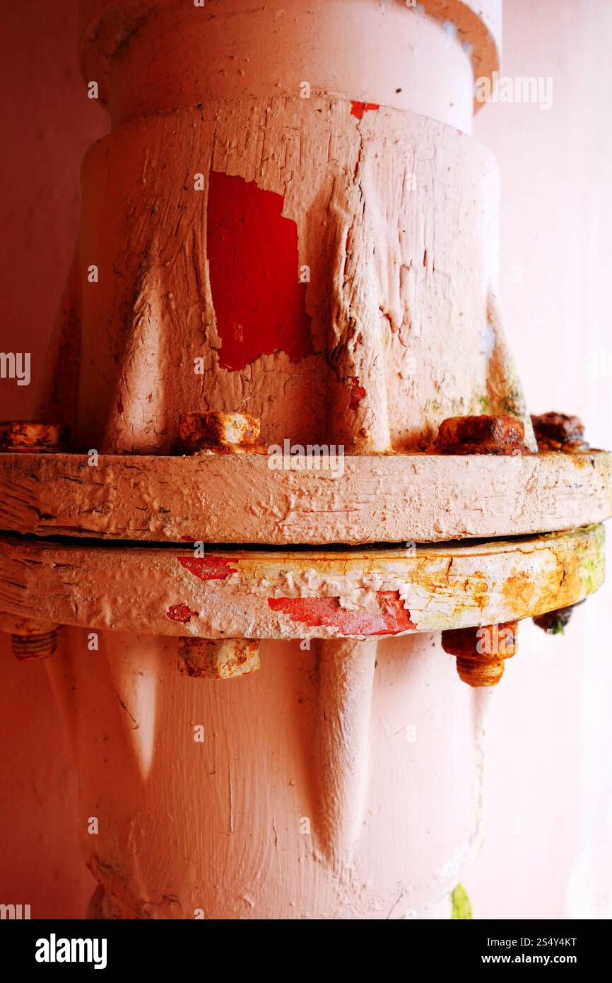 old rusty pipe detail, industrial background Stock Photo - Alamy