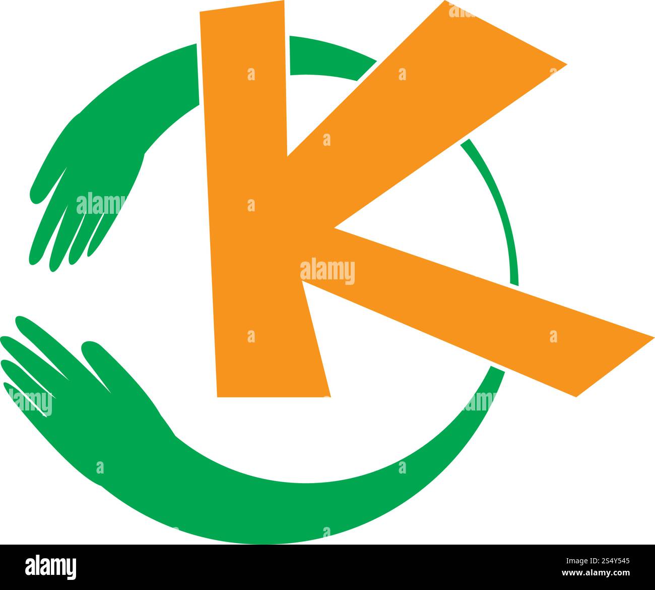 Letter logo hand concept hi-res stock photography and images - Alamy