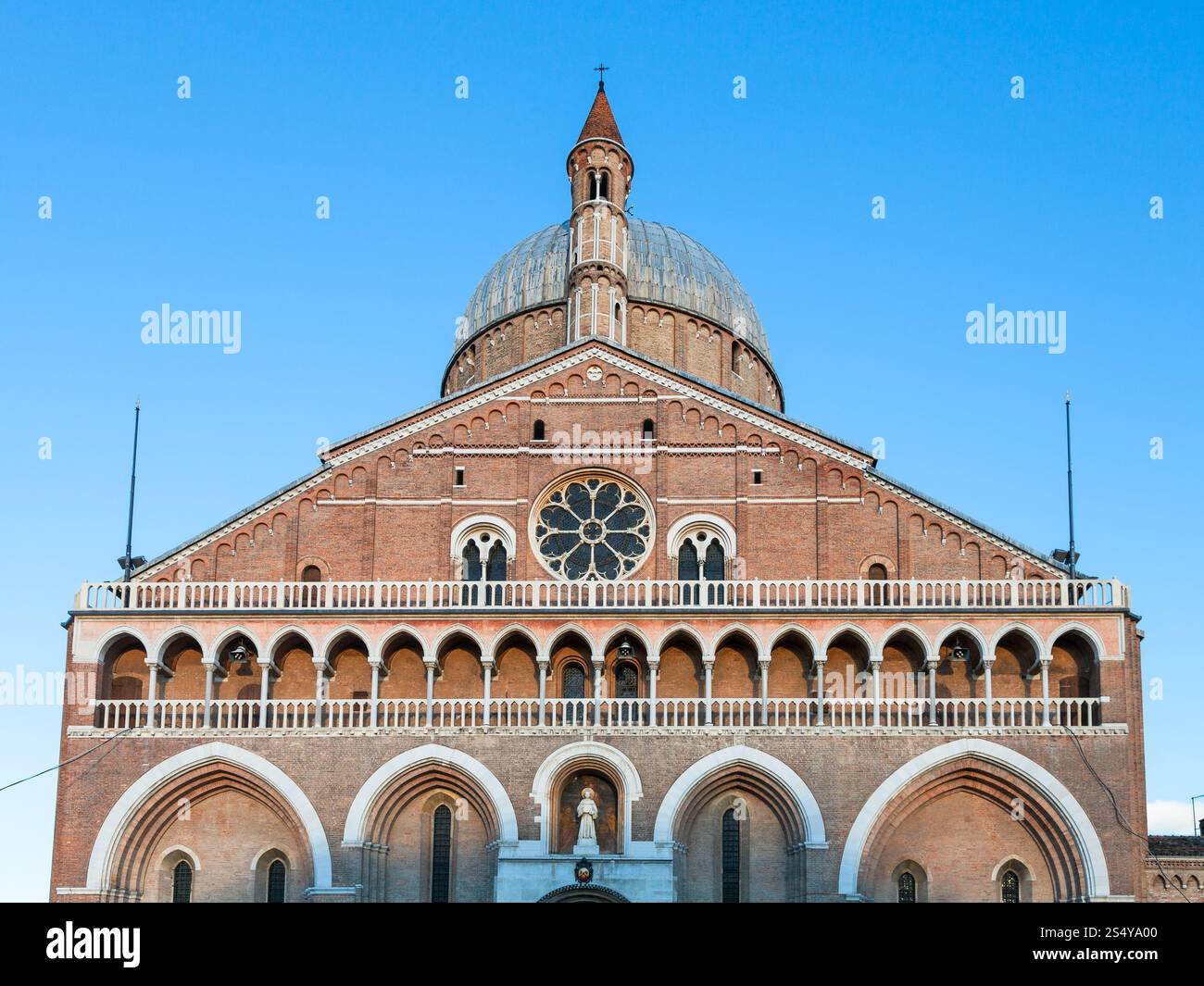 travel to Italy - facade of Pontifical Basilica of Saint Anthony of Padua (Basilica di sant ...