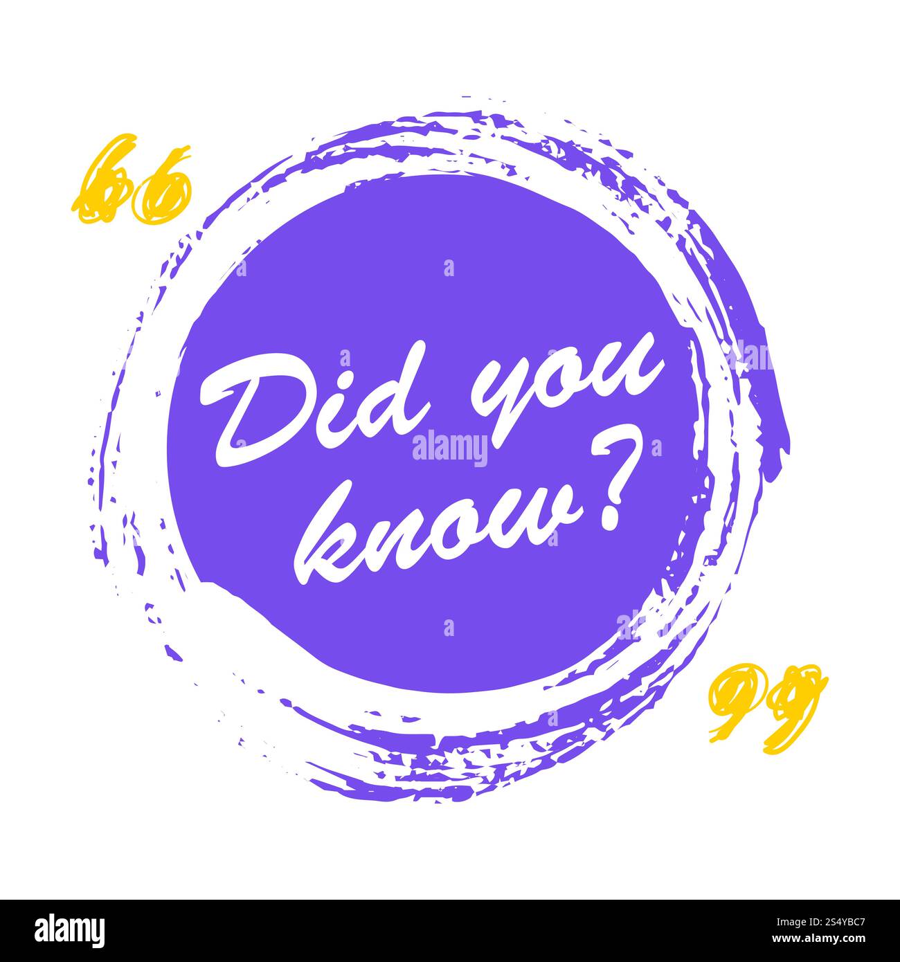 Did you know grunge vector speech bubble isolated on white background ...