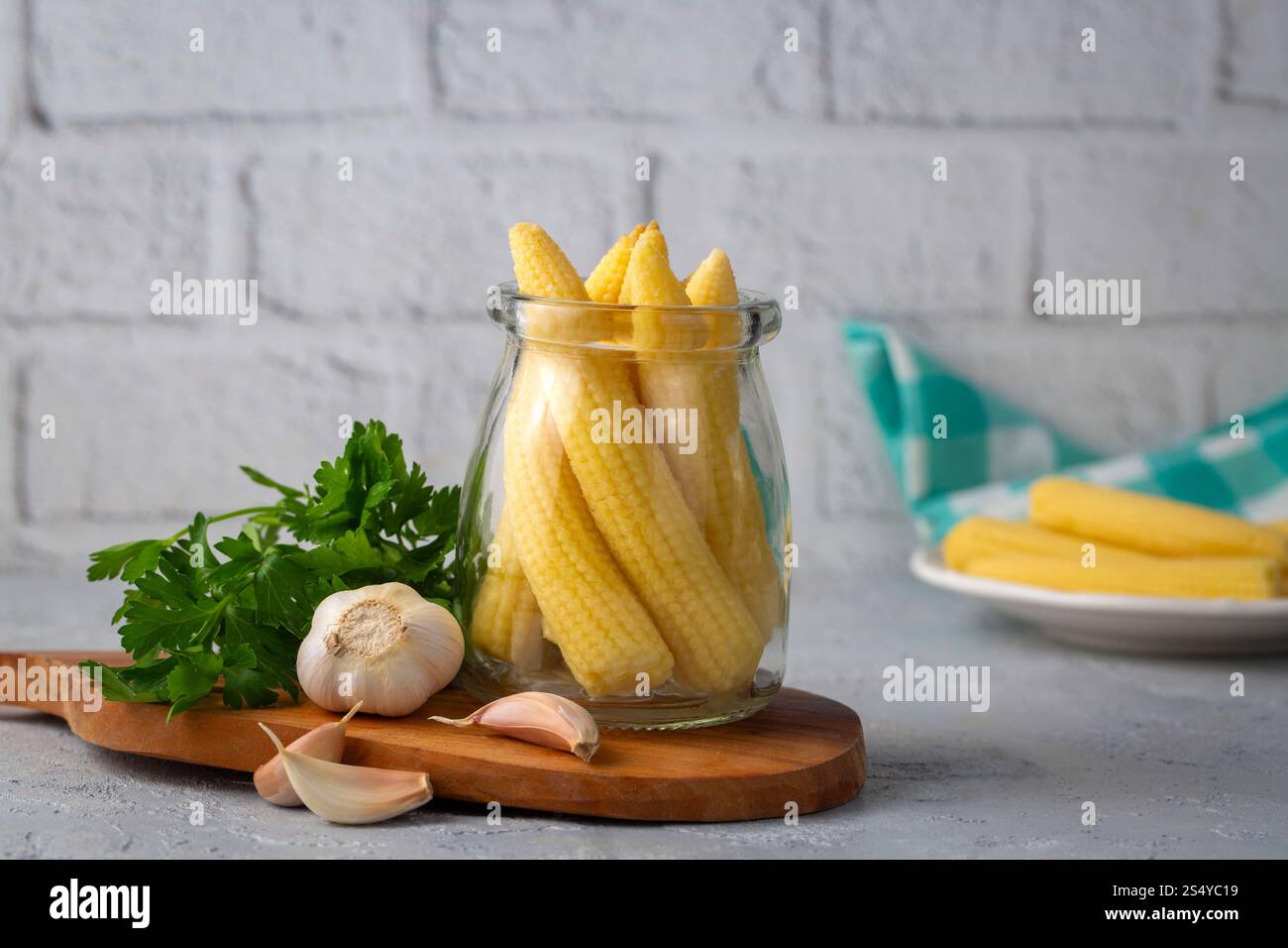 Pickled corns hi-res stock photography and images - Alamy
