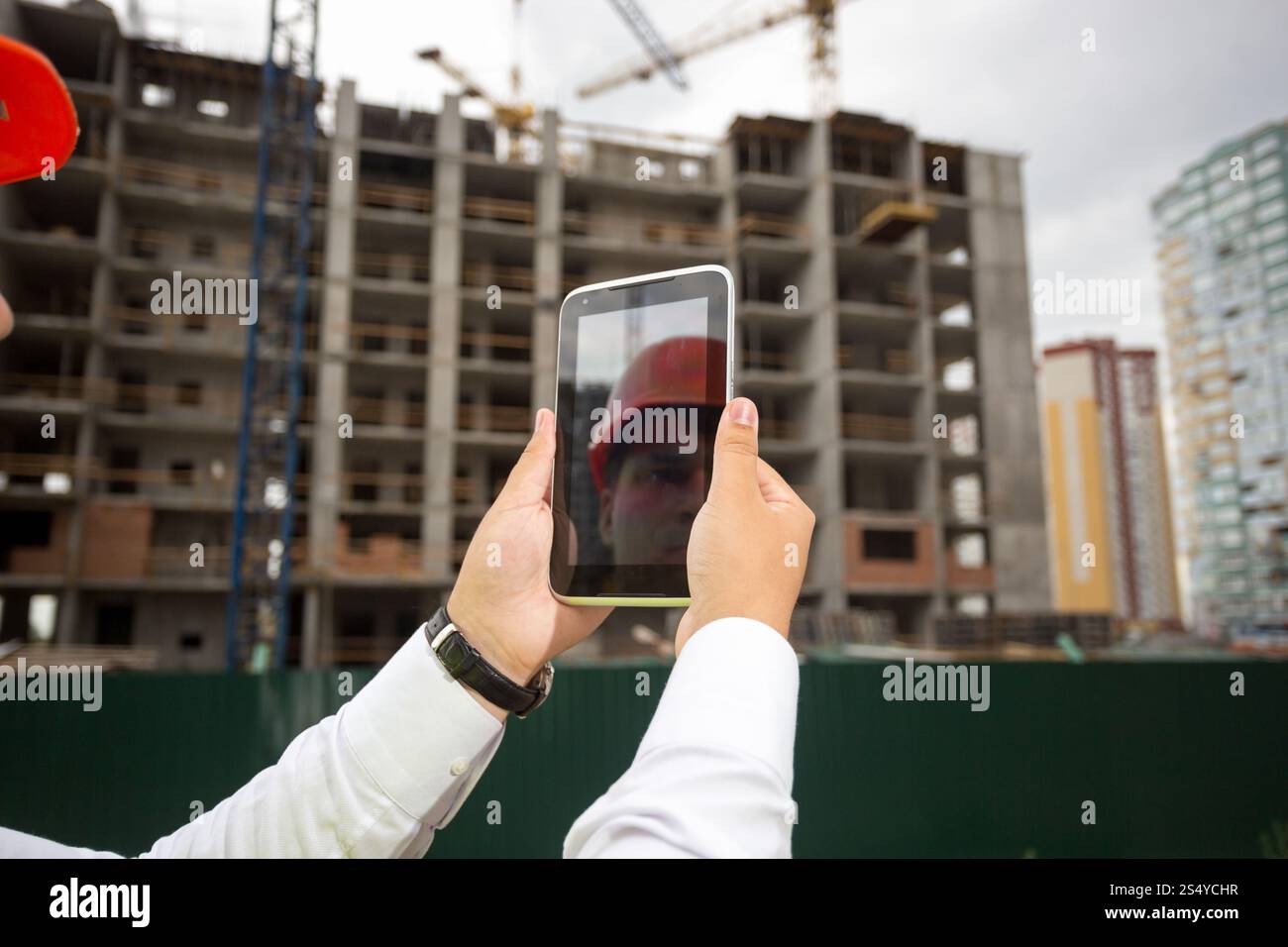 Professional construction worker using hi-res stock photography and ...
