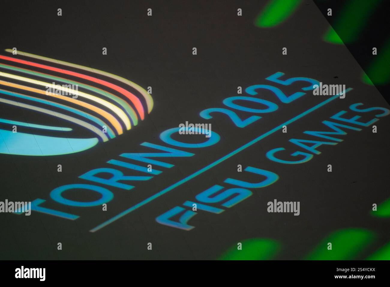 Logo Torino 2025 FISU during the opening ceremony of the "Torino 2025 ...
