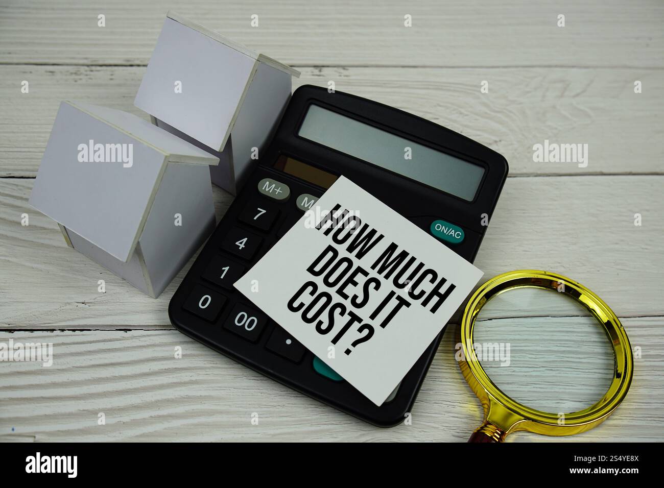How Much Does It Cost? text message on sticky note with alarm clock ...